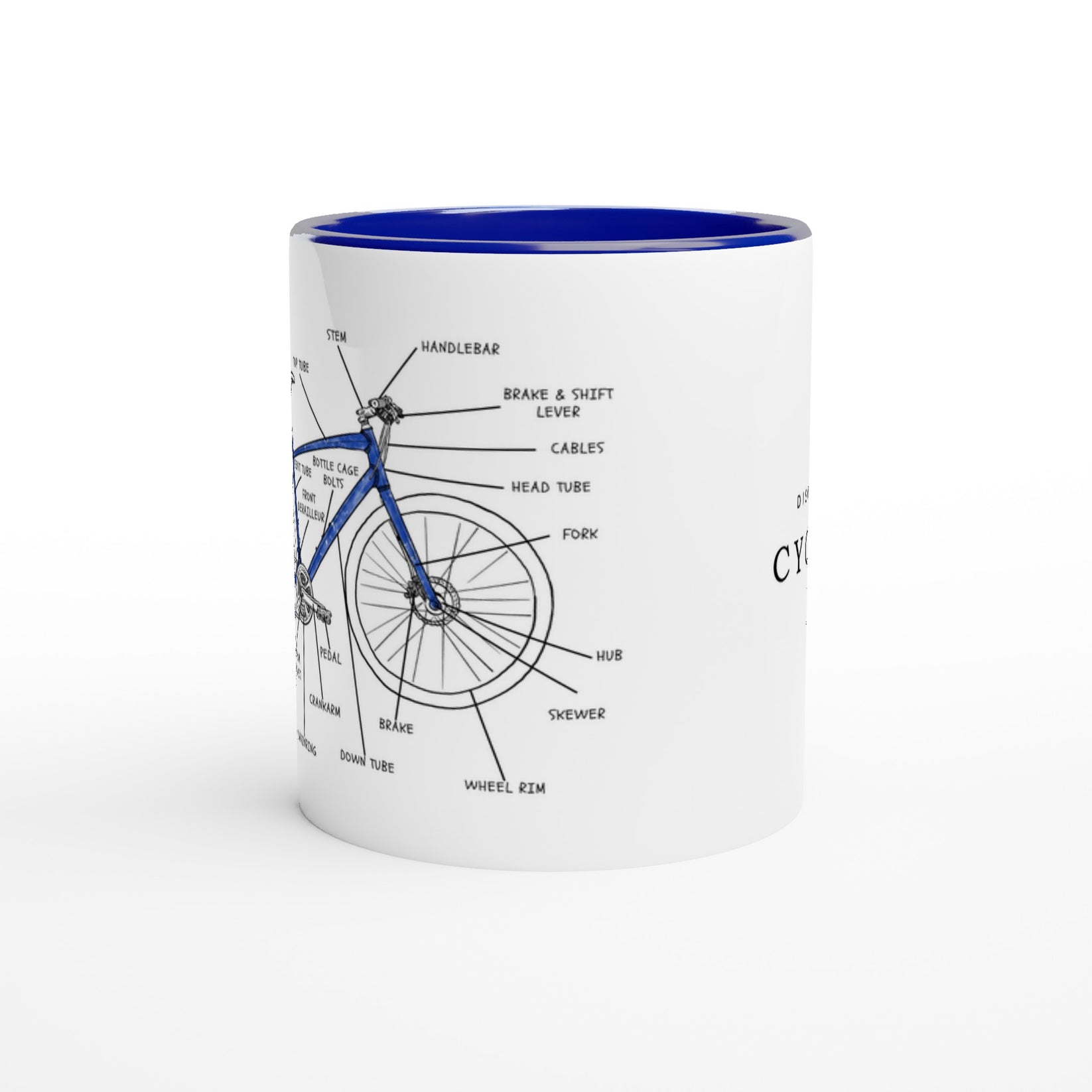 Bicycle Anatomy 101 Mug – Discerning Cyclist