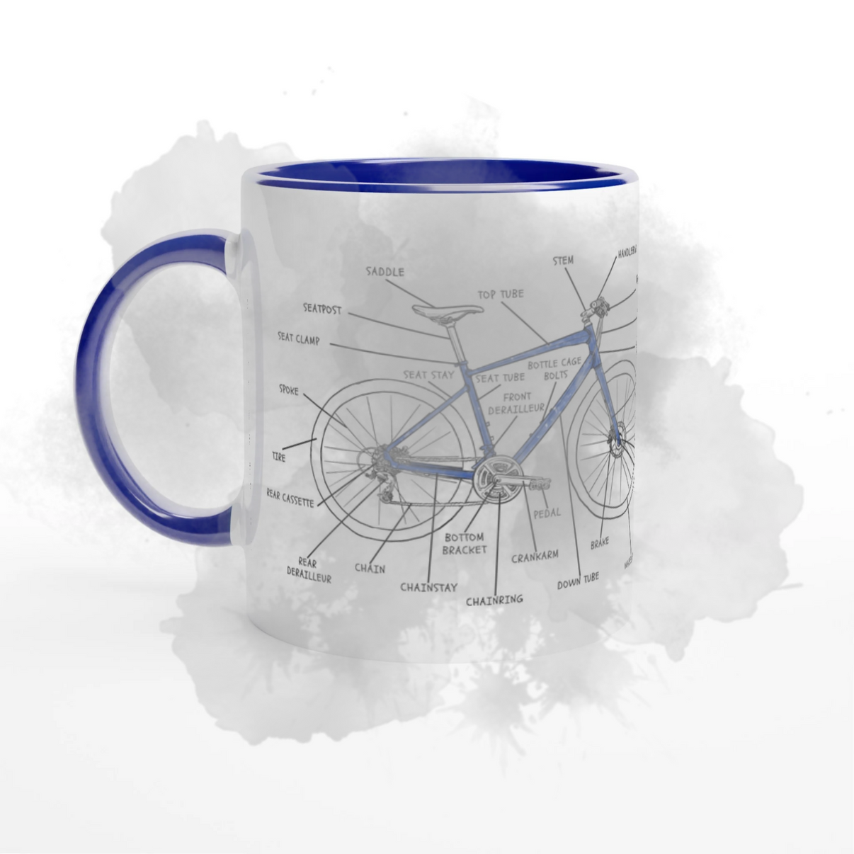 Bicycle Anatomy 101 Mug – Discerning Cyclist